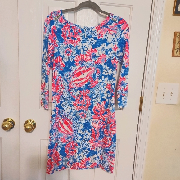 Lilly Pulitzer | Dresses | Lilly Pulitzer Shells And Flowers Dress ...